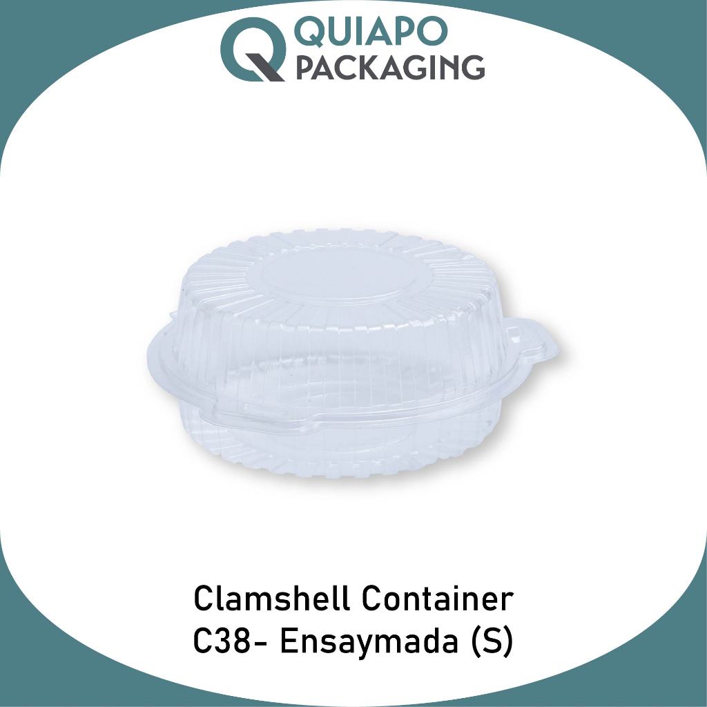 Clamshell Container OPS-C38 - Ensaymada (S) Clear (10 pcs) | Shopee ...