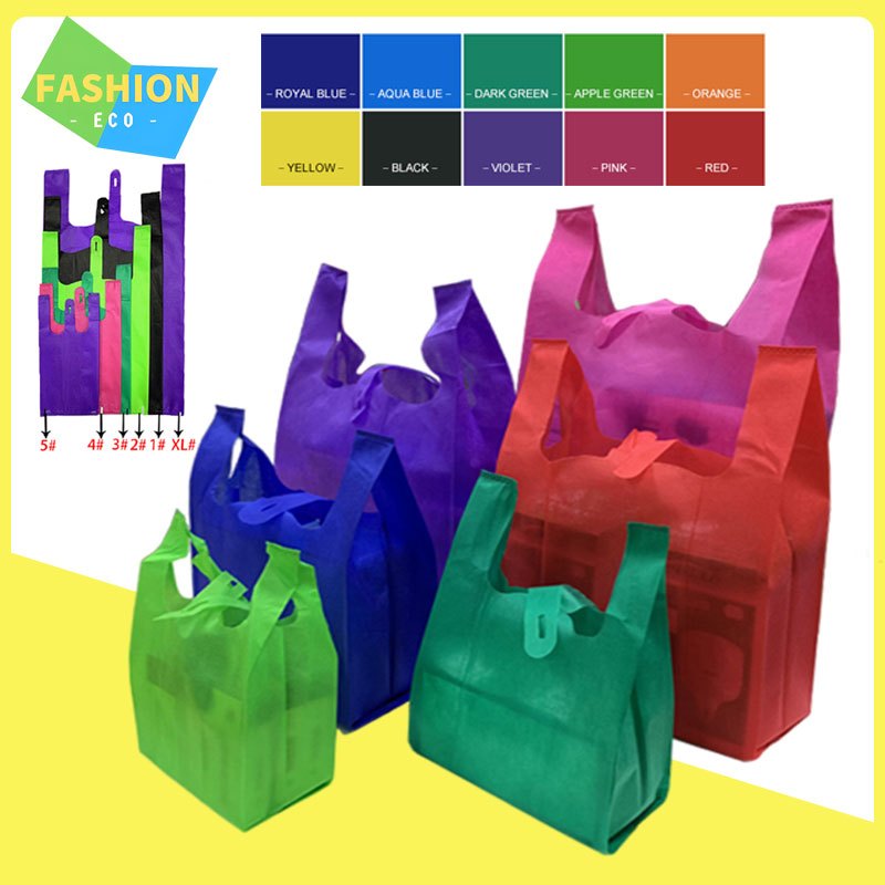 100pcs Sando Bag XL Storage Bag Shopping Bag ECO Bag Non-woven Bag Food ...