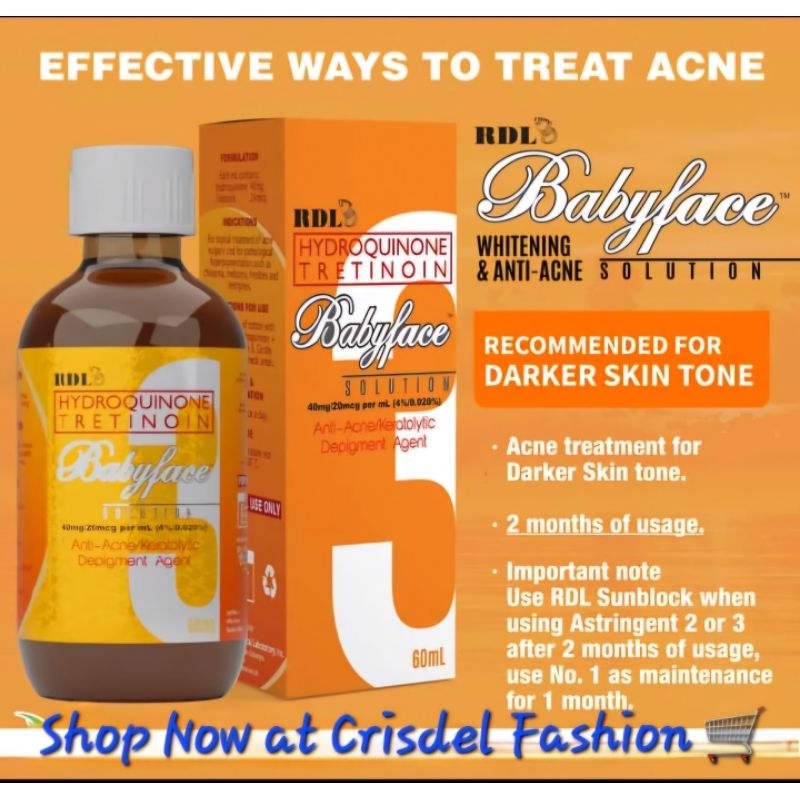 RDL Baby Face 60ml No. 3 | Shopee Philippines