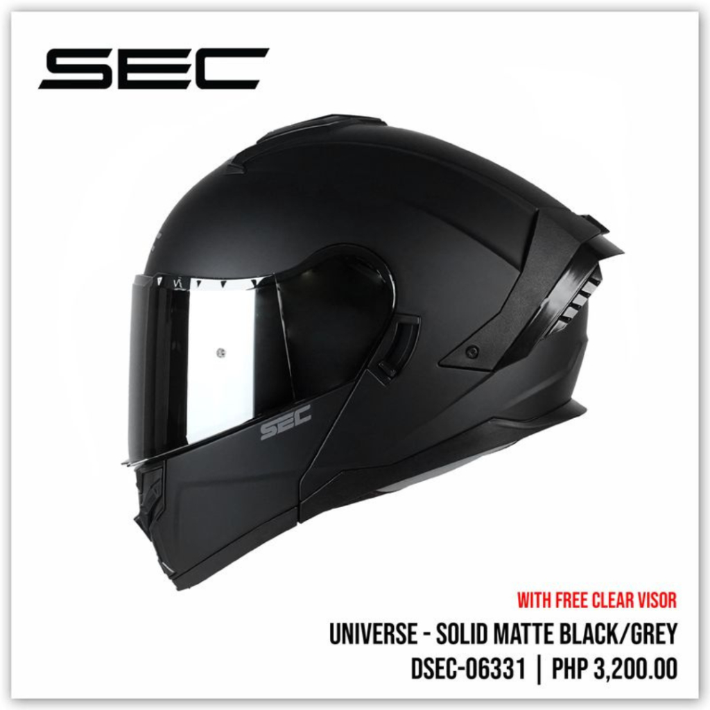 Sec Modular Helmet for Motorcycle Universe - Solid 2023 (M-XL) | Shopee ...