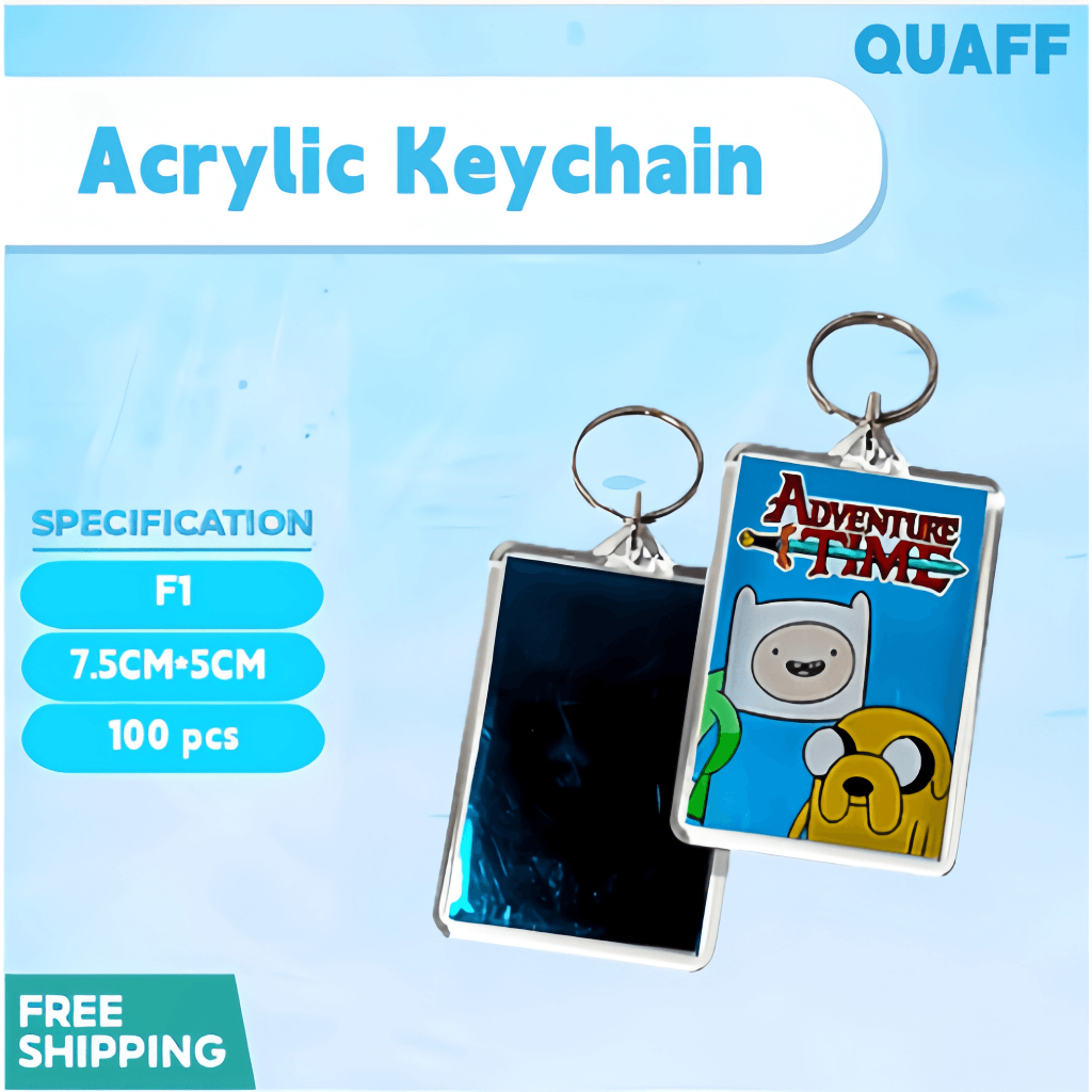 Quaff F1 Acrylic Keychain Rectangle Openable Photo Insert Key Chain 7x4 ...