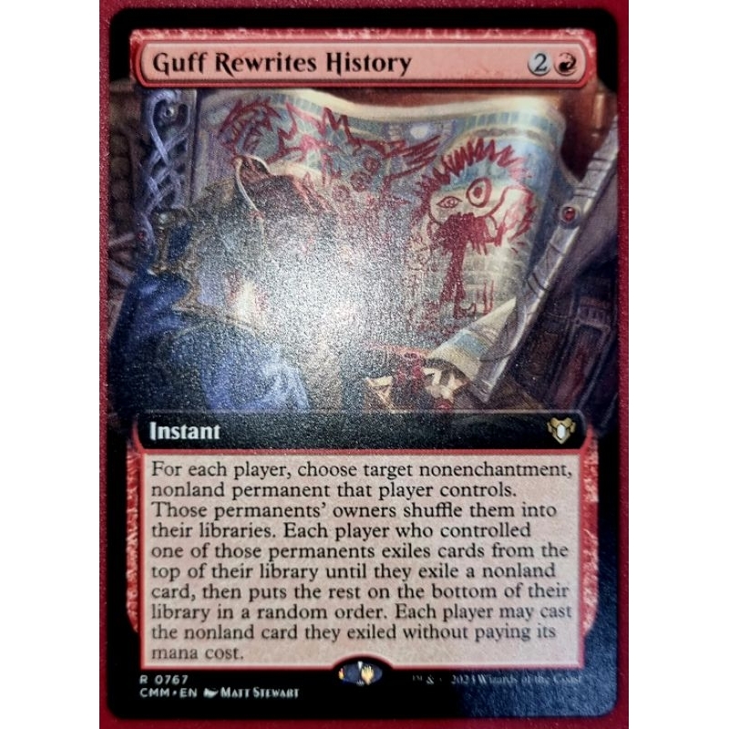 Guff Rewrites History CMM (Extended Art)(Nonfoil) | Shopee Philippines