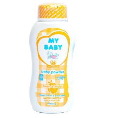 MY BABY (Baby Powder) Fresh & moist 50g x 4s Bundle with freebies ...