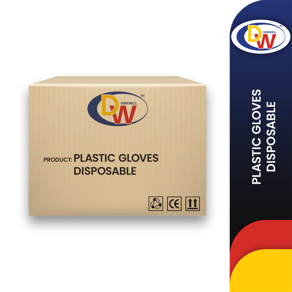 Donewell Disposable Plastic Hand Gloves Box | Shopee Philippines