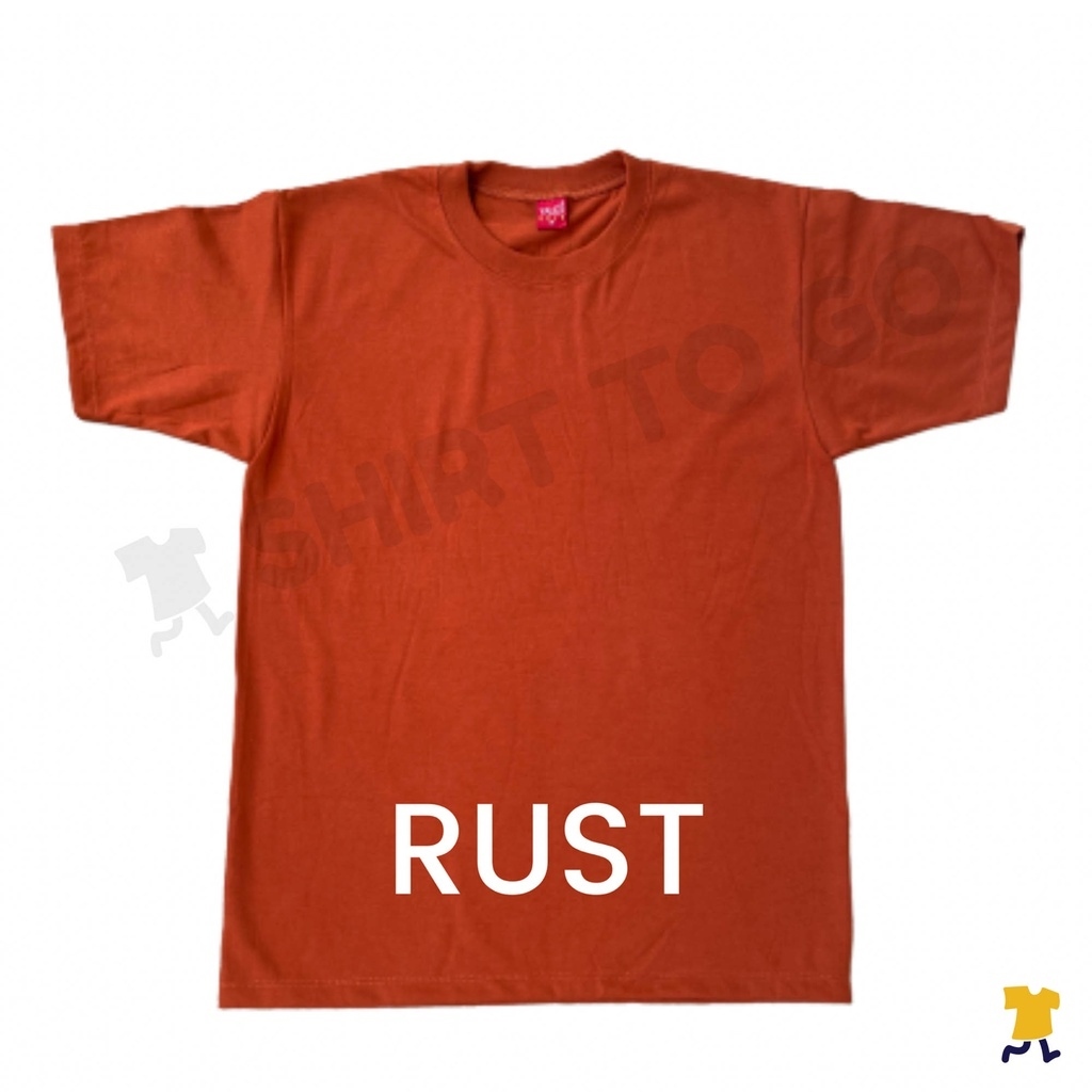 RUST PLAIN TSHIRT YALEX RED LABEL HIGH QUALITY COTTON BRAND SHIRT ...