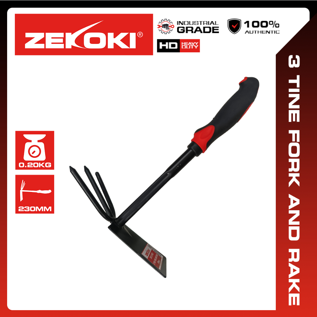 Zekoki 3 Tine Fork and Rake 230mm | Shopee Philippines