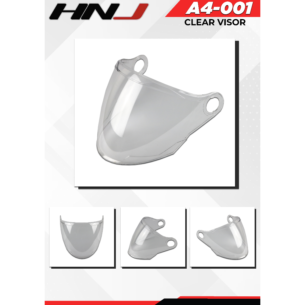 HNJ A4 Visor Motorcycle Helmet Clear Visor Tinted Visor Helmet ...