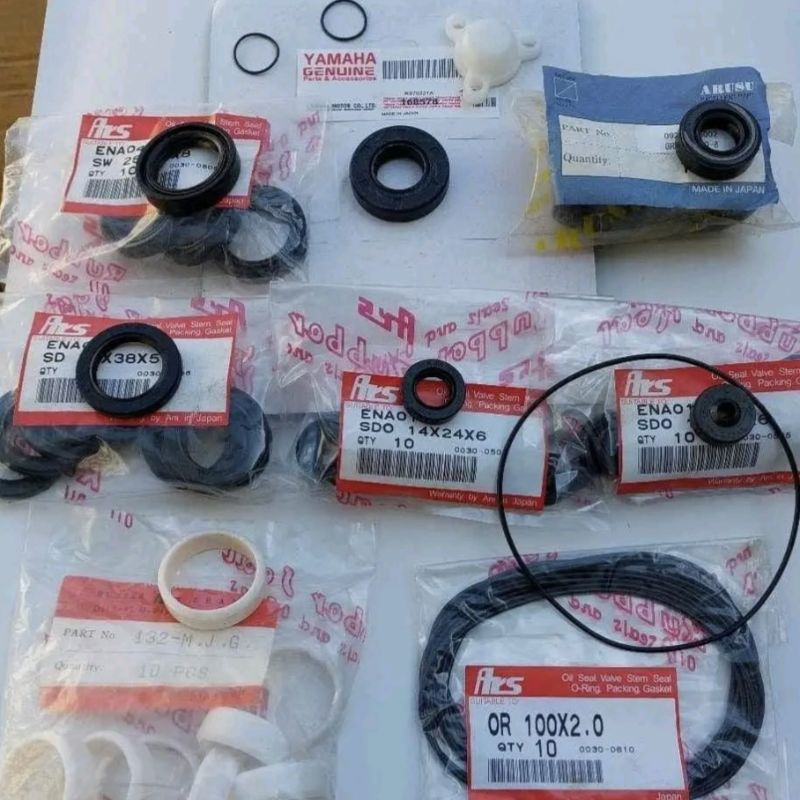 YAMAHA RS 100 - ENGINE OIL SEAL KIT W/ FREEBIES MADE IN JAPAN | Shopee ...