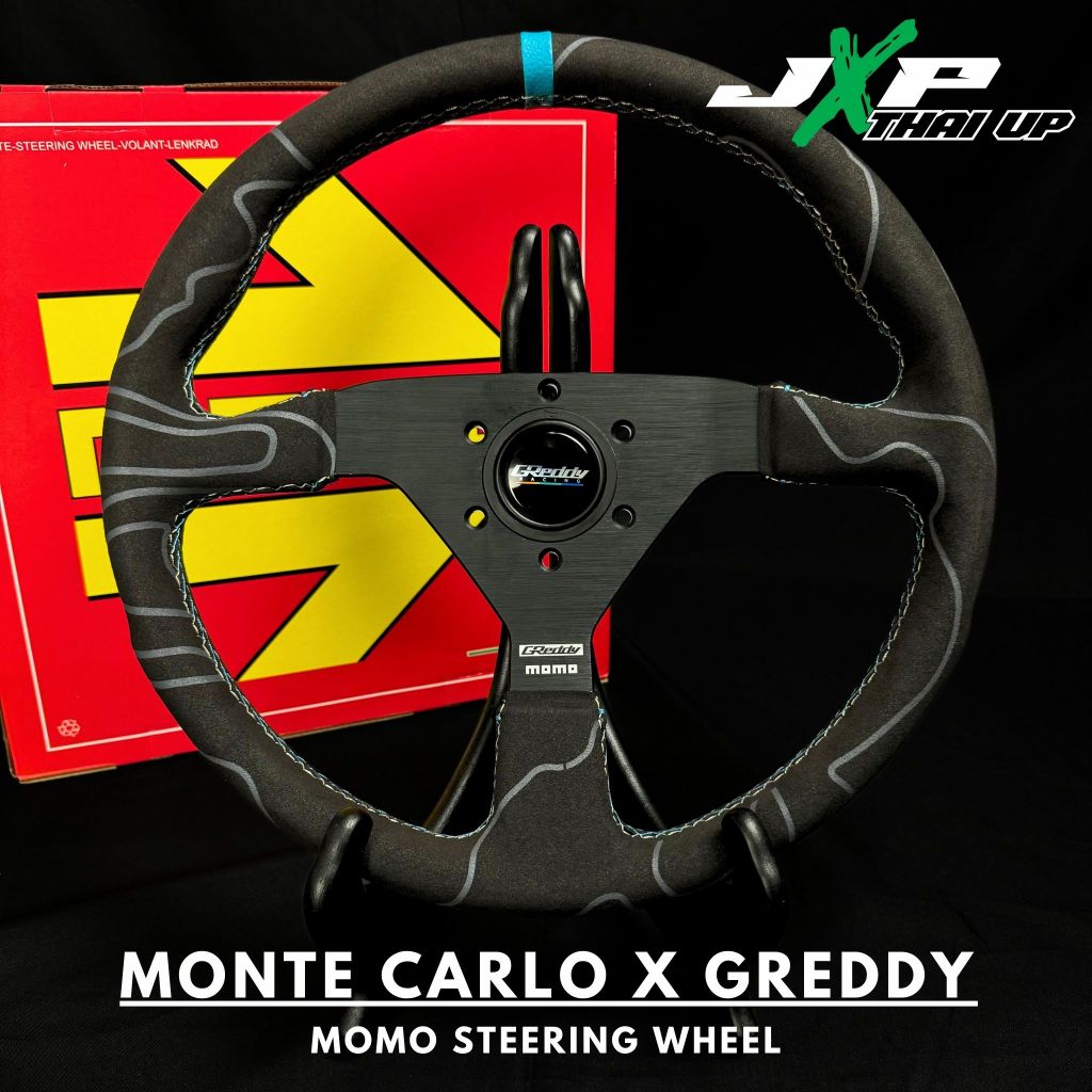 MOMO x GReddy Monte Carlo 350mm Collaboration Car Steering Wheel ...