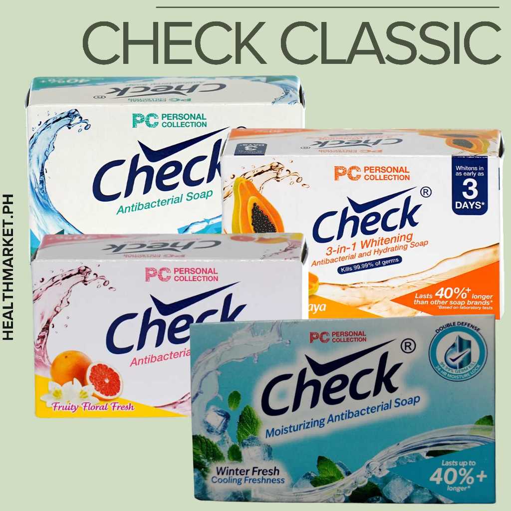 Personal Collection Check Antibacterial Soap with Moisturizer 110g ...