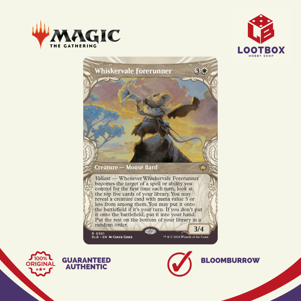 Magic the Gathering: Whiskervale Forerunner (Rare) - Bloomburrow ...