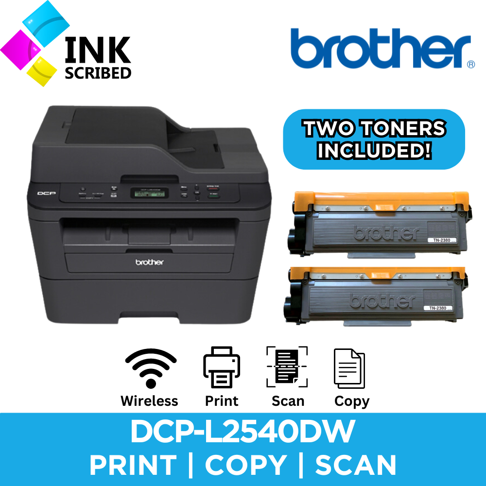 BROTHER DCP-L2540DW DCPL2540 Laser Copier Printer Monochrome Wireless Duplex Printing ADF ...