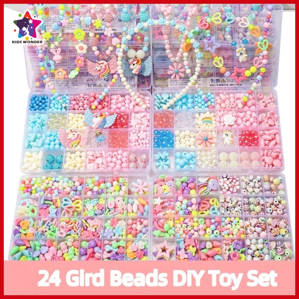 24 grid diy beads Child DIY Bracelet Kit Complete Set For Kids Diy ...