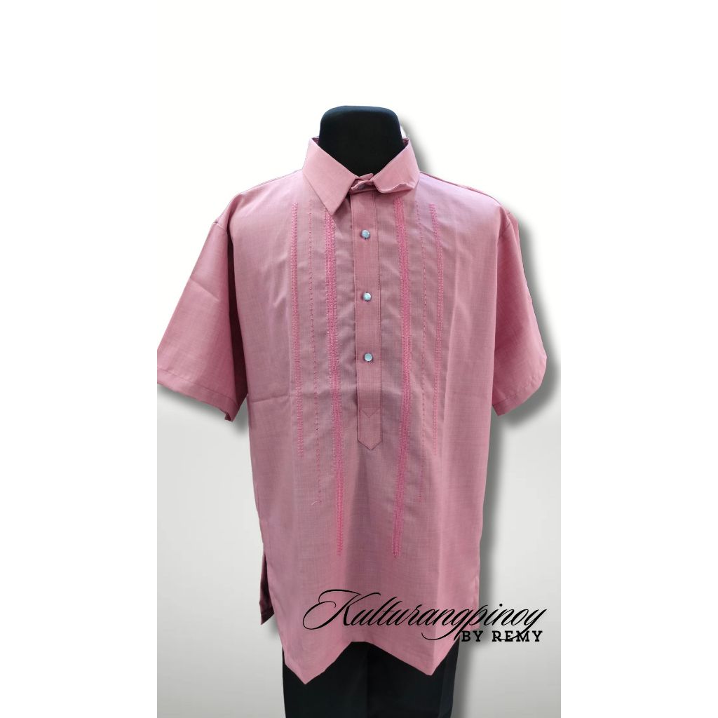 Polo Barong ( Short Sleeves) assorted Body Design | Shopee Philippines