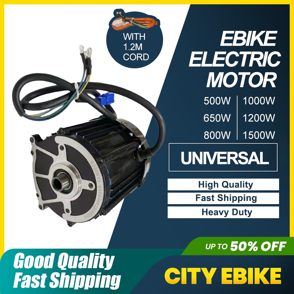 48V/60V/72V 500W 650W 800W 1000W High-Speed Brushless DC Motor Electric ...
