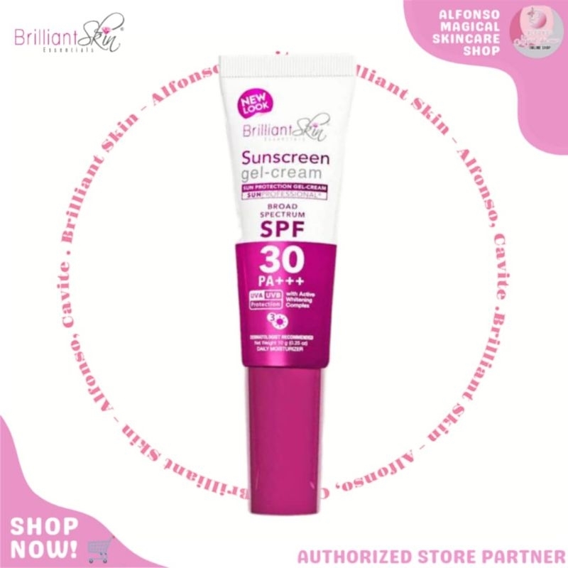 BRILLIANT SUNSCREEN CPR | TOPICAL SUNSCREEN GEL-CREAM 10g | Shopee ...