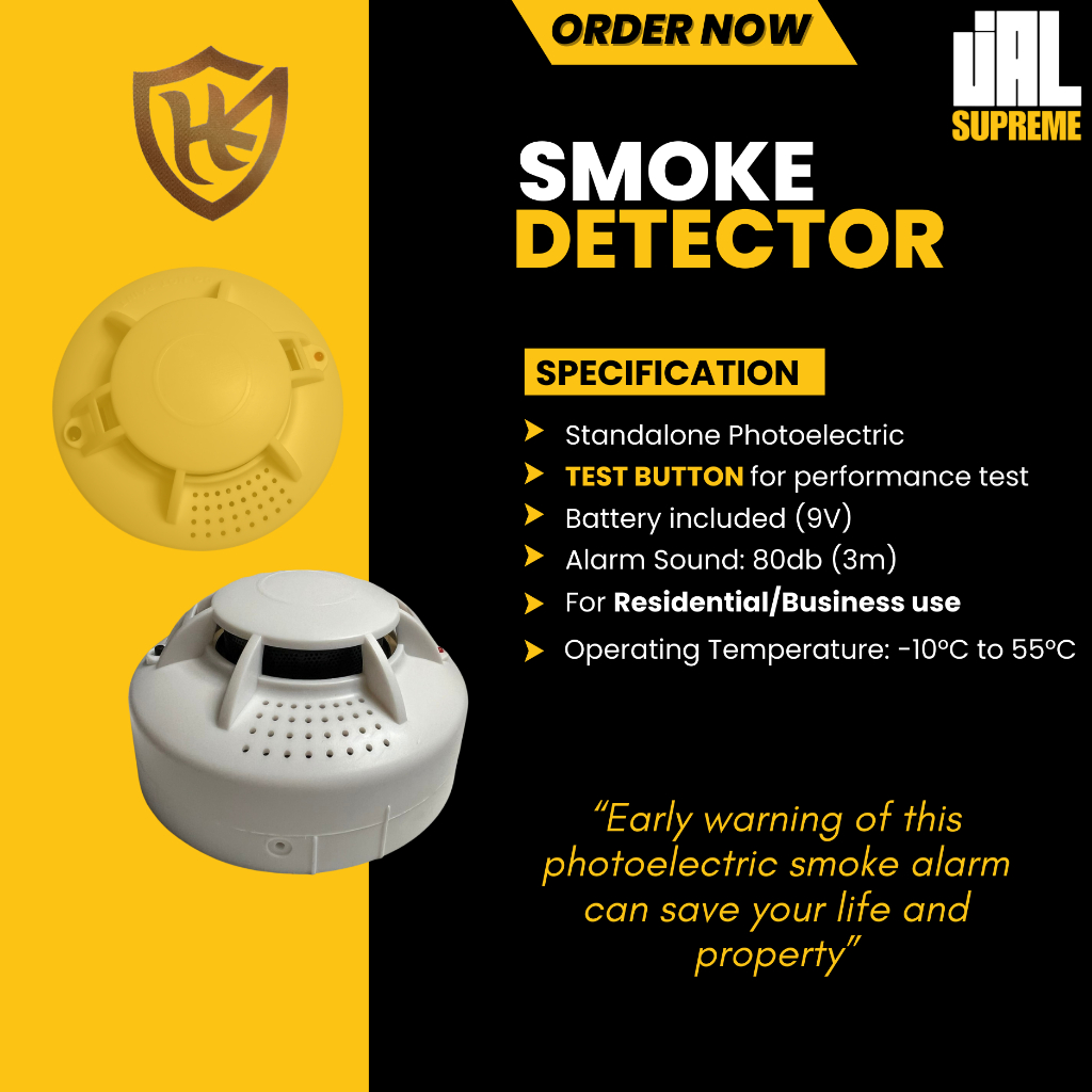 Shop smoke detector battery operated for Sale on Shopee Philippines