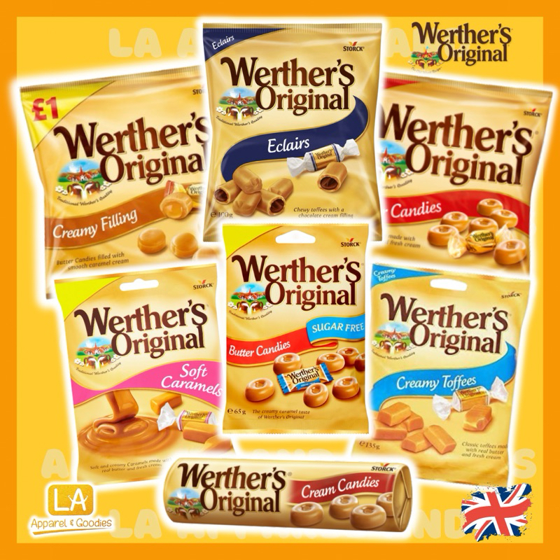 Werther's Original Caramel Eclairs Toffees Butter Candies Candy 100% ...