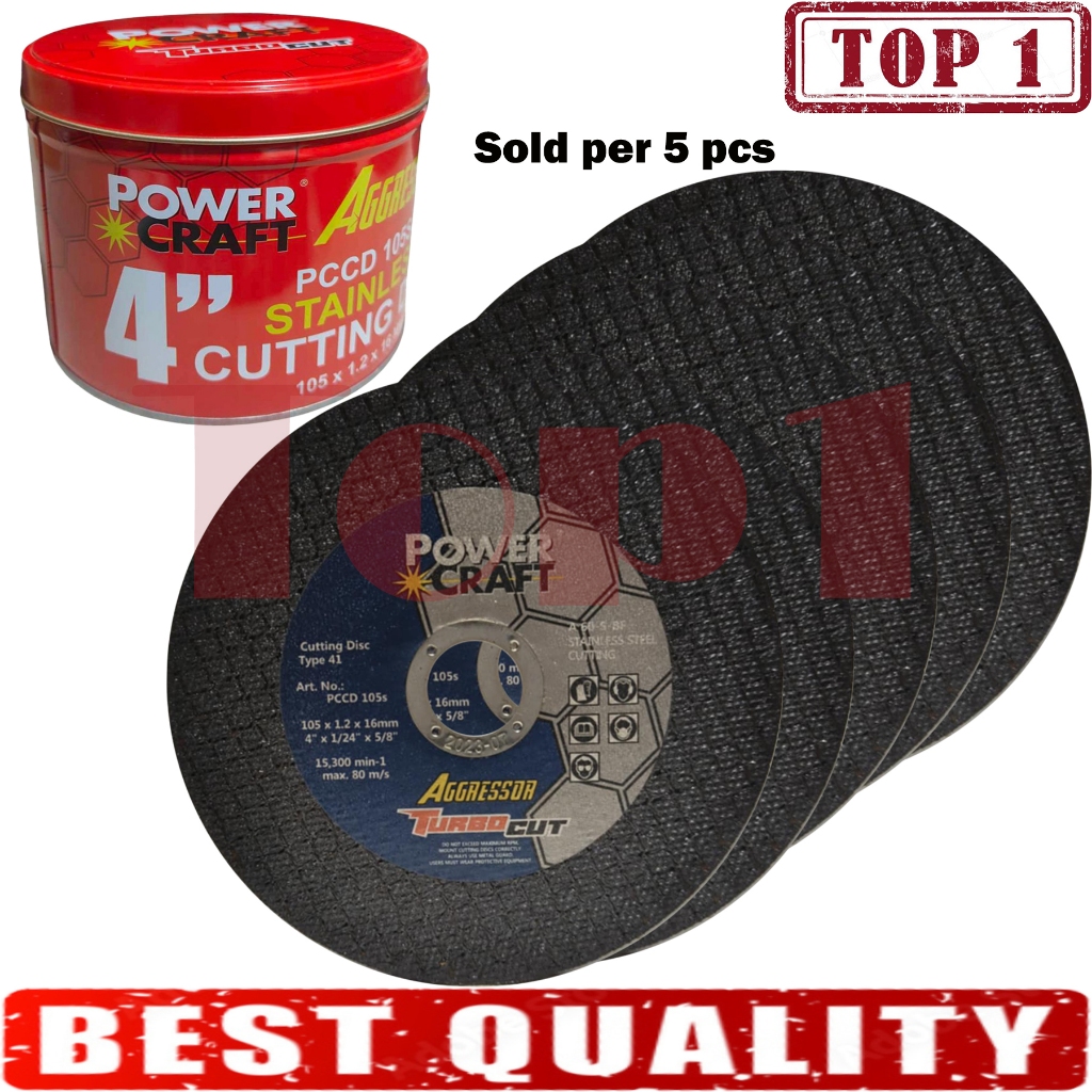 ORIGINAL 4" Power Craft Stainless Cutting Disc Aggressor Turbo Cut 4 ...
