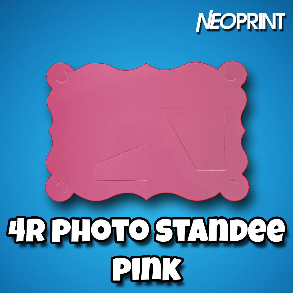 4R PHOTO STANDEE COLOR PINK WITH LAMINATION 250GSM | Shopee Philippines