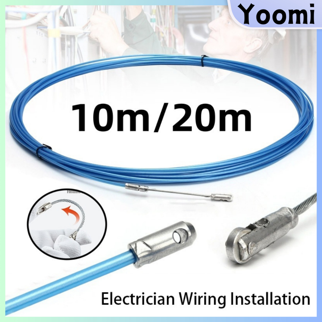 10/20m Cable Wire Puller Electrical Threader Through Wall Wire Guide ...