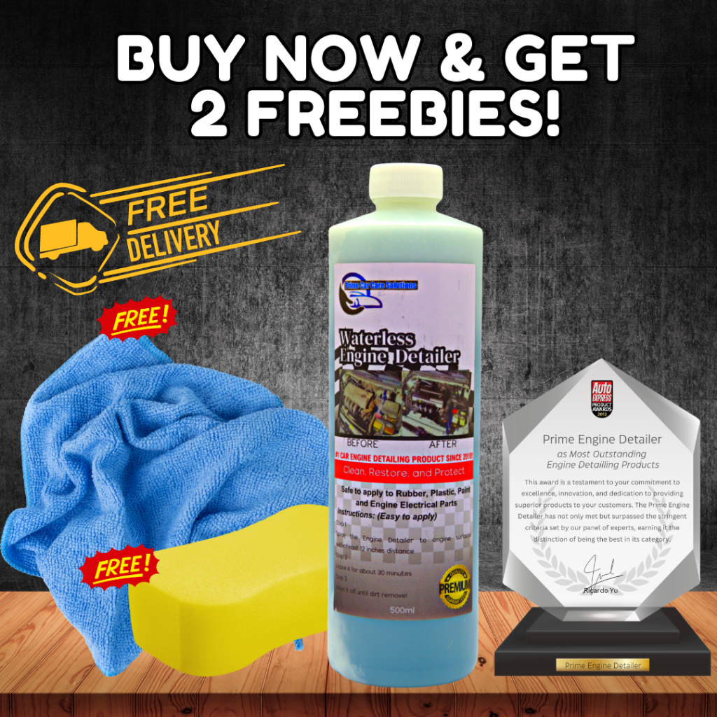 Prime Waterless Engine Detailer – Superior Clean & Shine Without Water ...