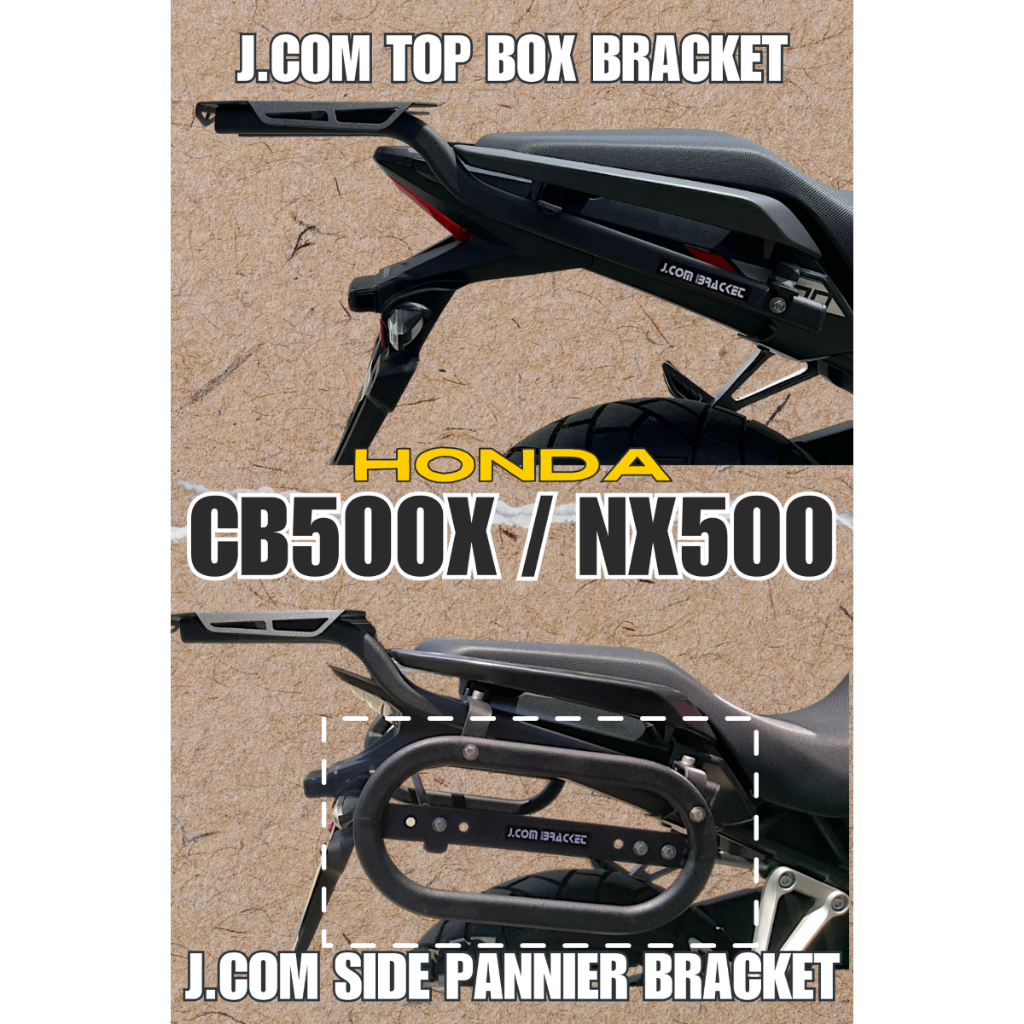 HONDA CB500X/NX500 ORIGINAL J.COM ORIGINAL HEAVY DUTY TOP BOX BRACKET ...