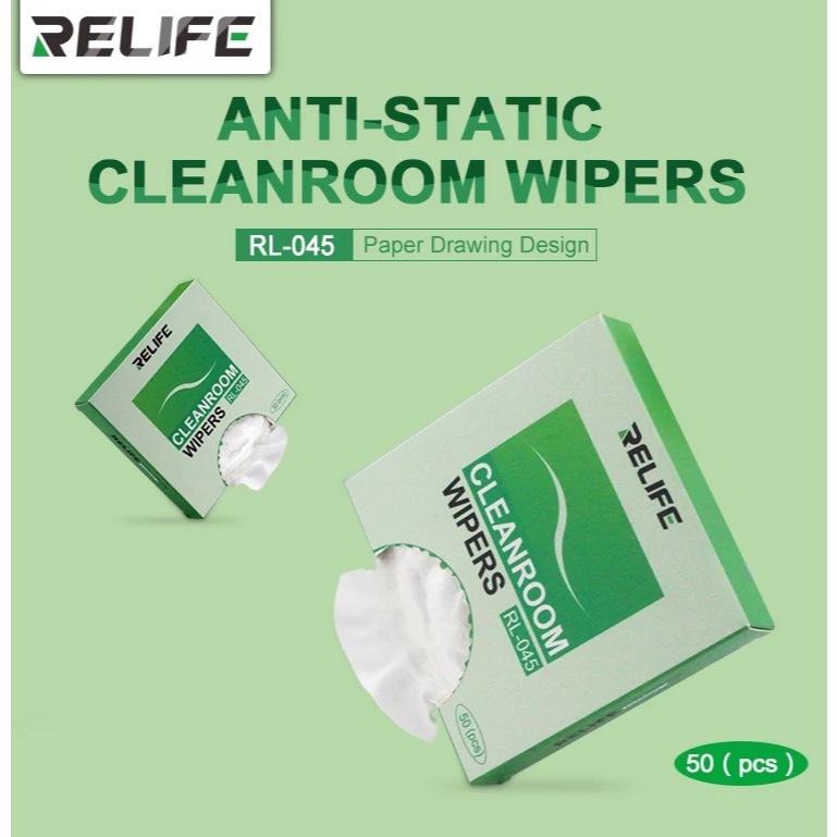 AWQ Technology 50Pcs/Box RELIFE RL-045 Soft Cleanroom Wiper Cleaning ...