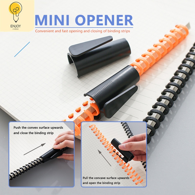 Plastic Binder Ring Opener for Loose Leaf Binders Binding Spines Combs ...