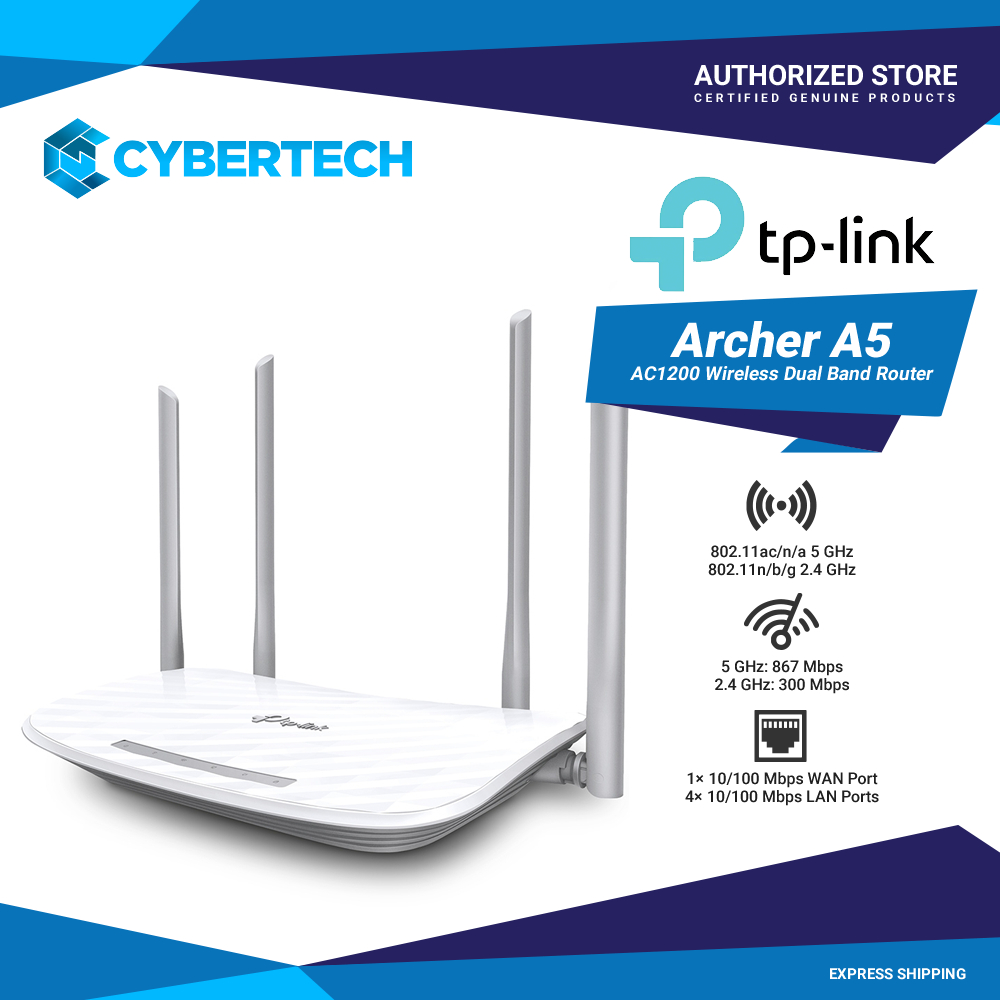 TP-Link Archer A5 AC1200 Wireless Dual Band Router | Shopee Philippines