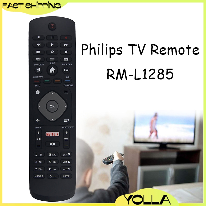 RM-L1285 Philips Remote Control Smart TV Philips Remote Replacements | Shopee Philippines