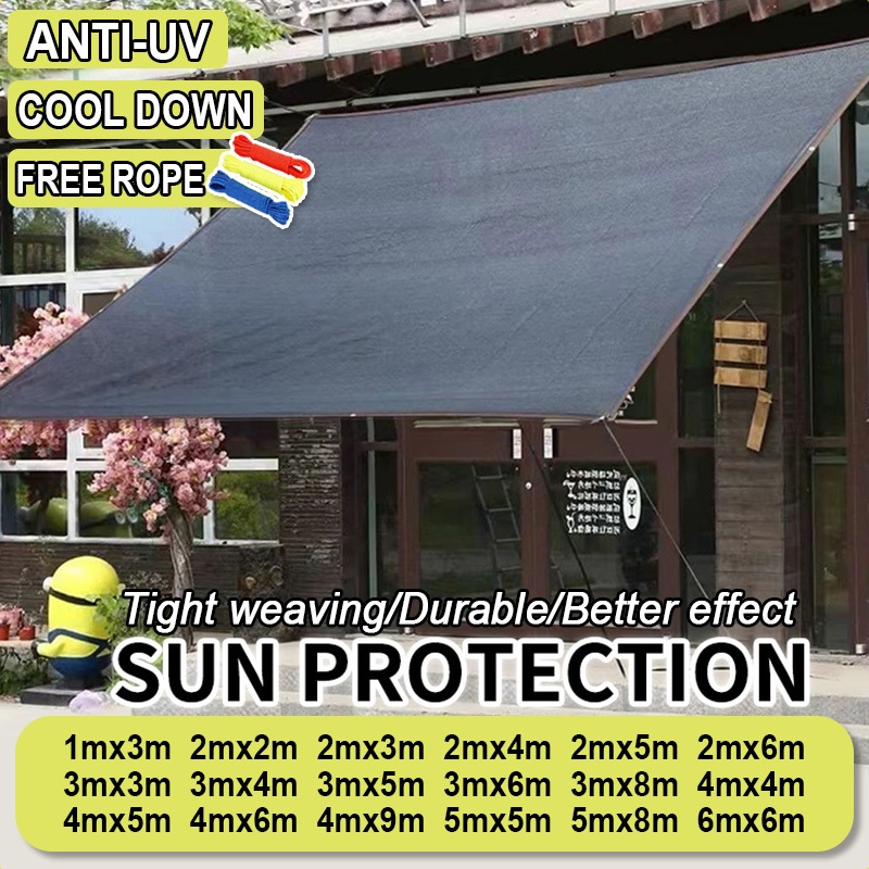Multiple Sizes UV Net Anti-UV 90% Sun Shade Net Sunscreen Insulation ...