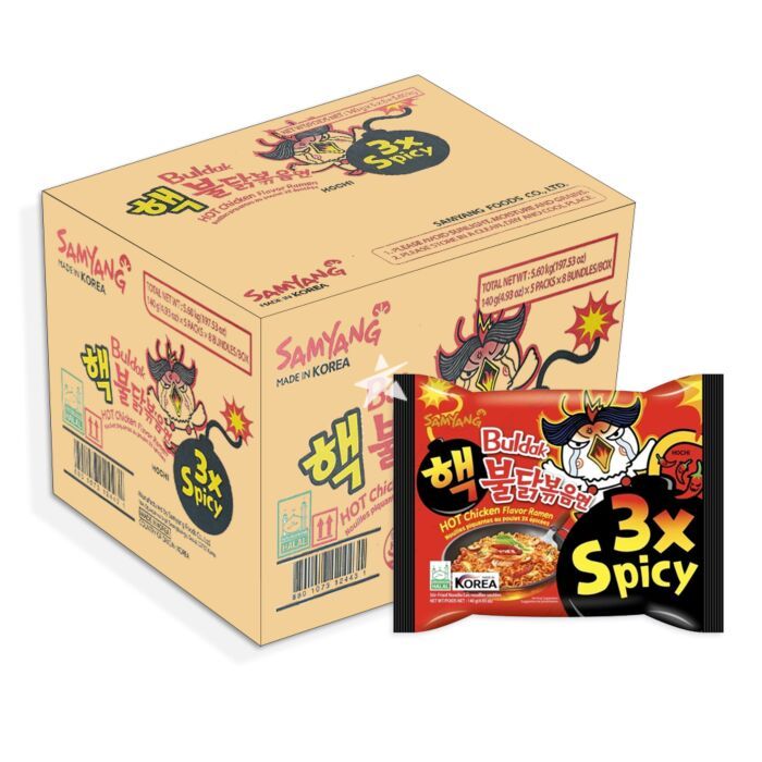 SAMYANG BULDAK (NUCLEAR X3) 140G *1BOX* | Shopee Philippines