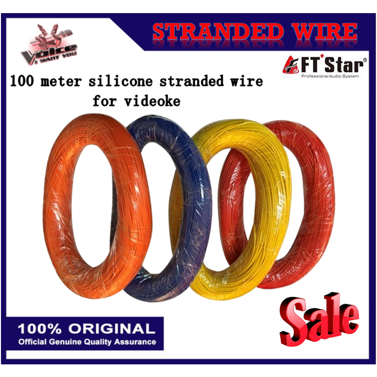 1 ROLL/100 meters Gauge Silicone Stranded Wire(videoke buttons use onl ...