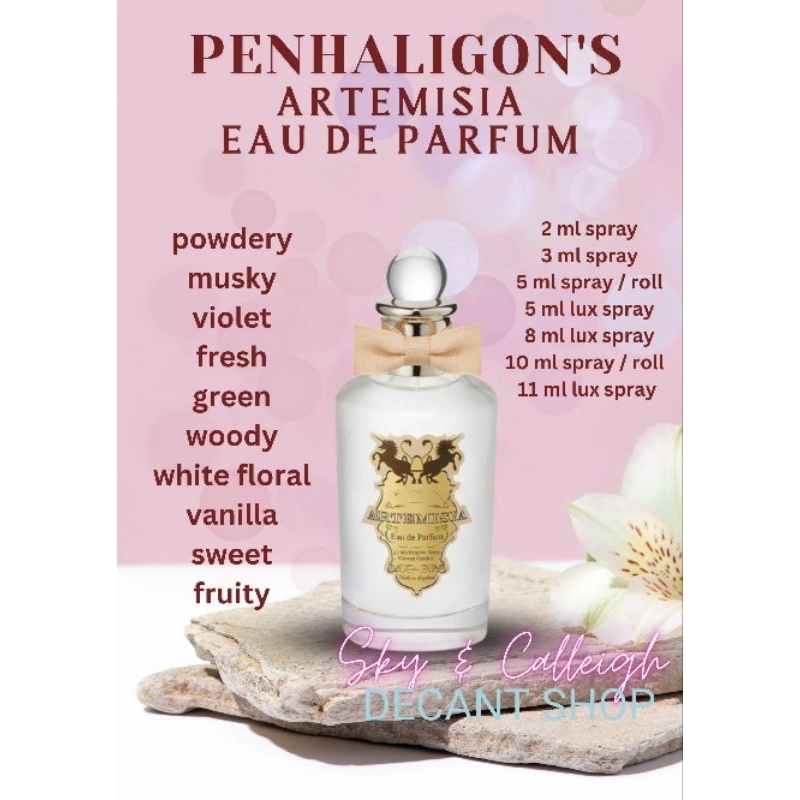 Sample Bottles Authentic Niche Perfume Penhaligon's Artemisia EDP 2-11ml | Shopee Philippines