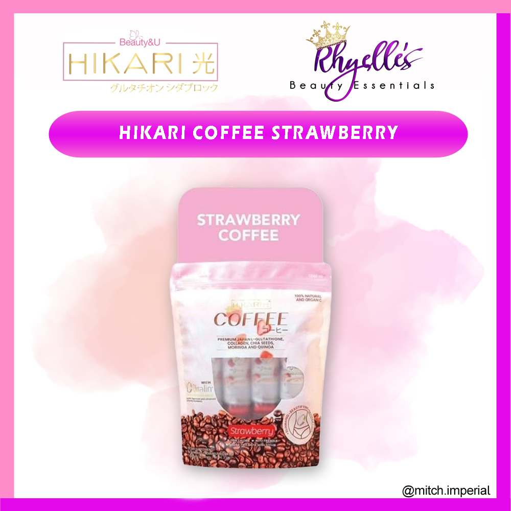 HIKARI COFFEE STRAWBERRY - GLUTATHIONE, COLLAGEN, SLIMMING DRINK ...
