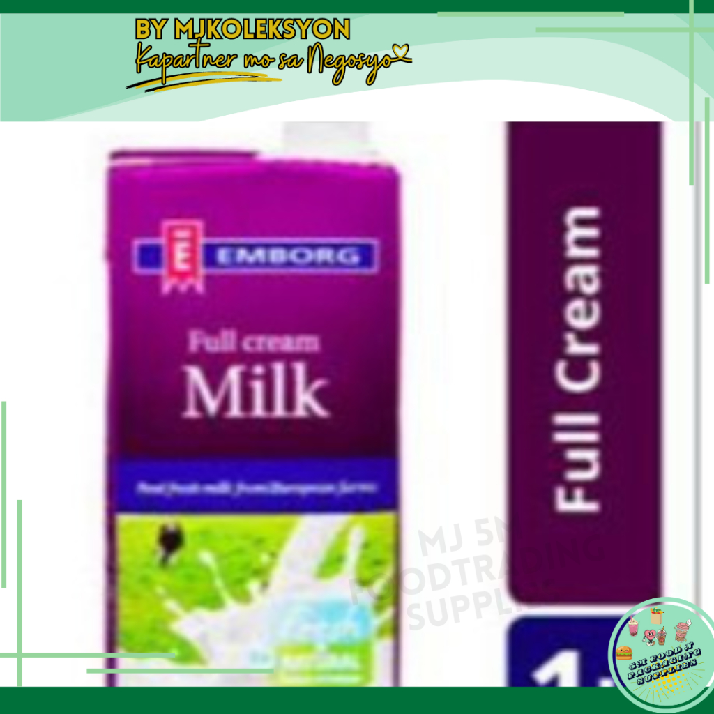 Emborg Full Cream Milk 1Liter for Iced Coffee Lattes Cafe Supplies Shp3 ...