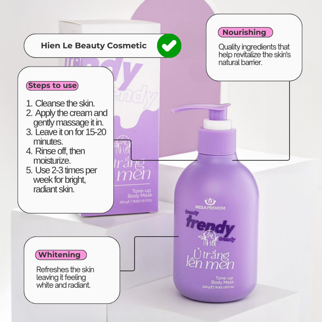 Whitening Body Mask - Make your skin smooth, glossy and fresher ...