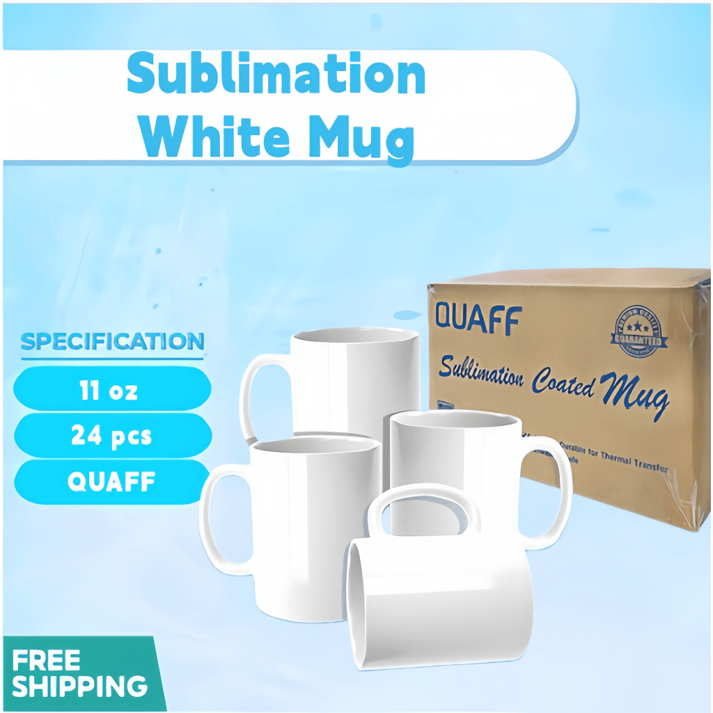 1 Box QUAFF Coated White Mug 11oz Sublimation Printable Sublimation ...