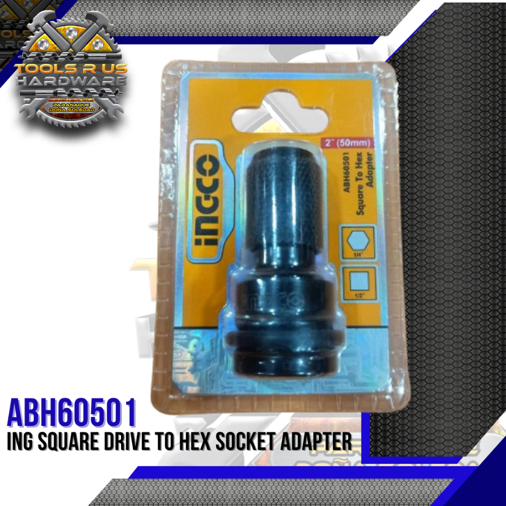 INGCO Square Drive to Hex Socket Adaptor ABH60501 | ACCESSORIES ...