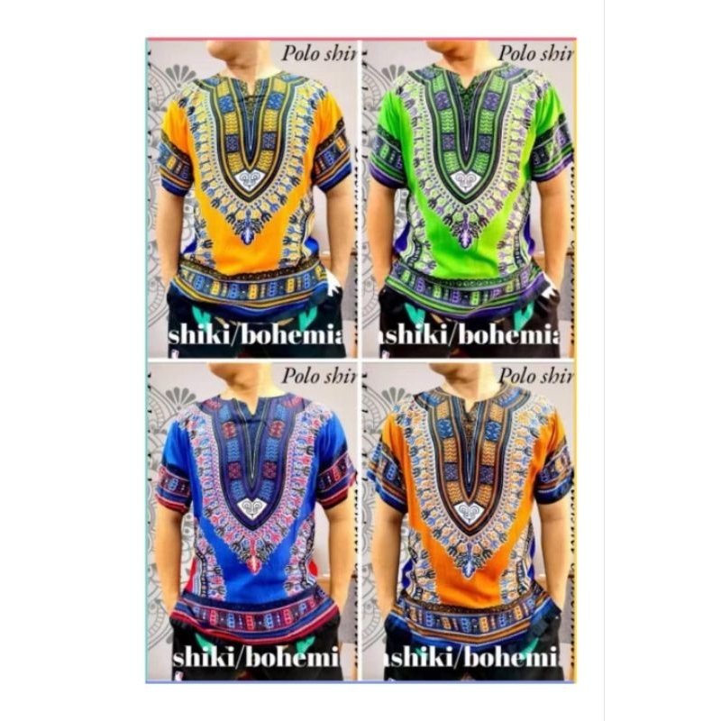 Dashiki Batik shirt/Bohemian/Muslim Clothes for adult | Shopee Philippines