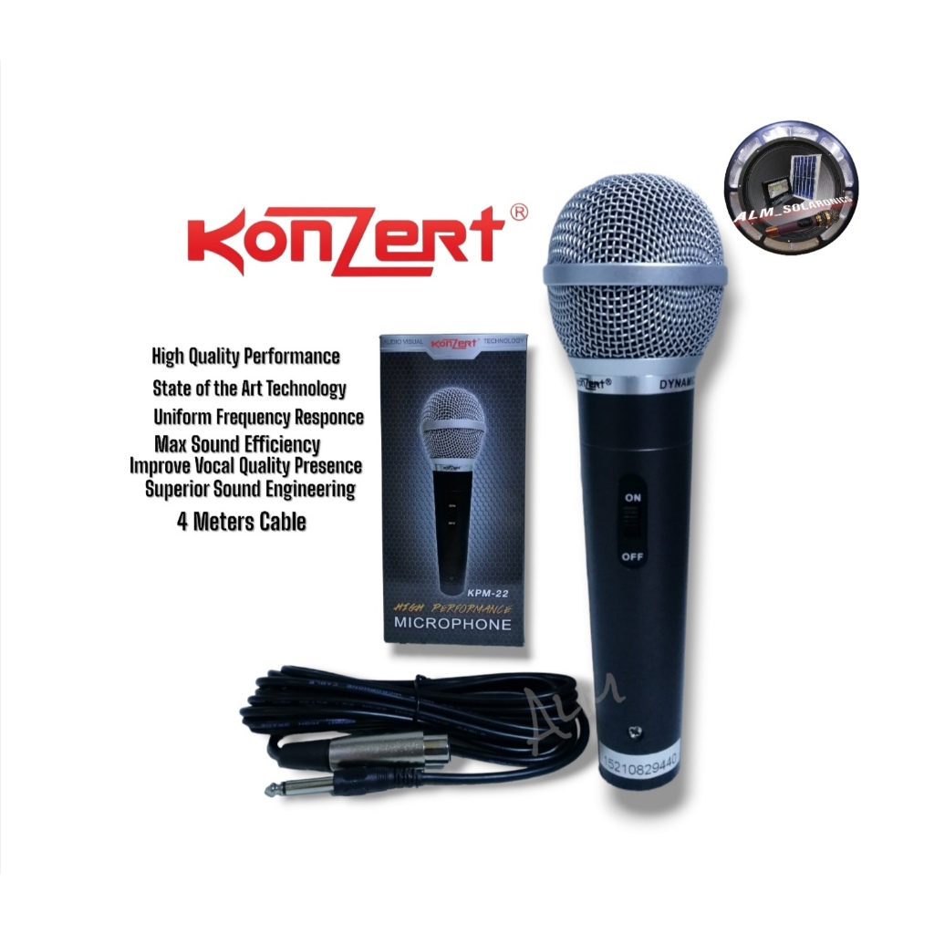KONZERT KPM-22 HIGH PERFORMANCE MICROPHONE | Shopee Philippines