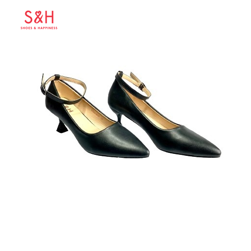 S&H Daphne Women's Formal Spool Heels (Black Shoes) | Shopee Philippines
