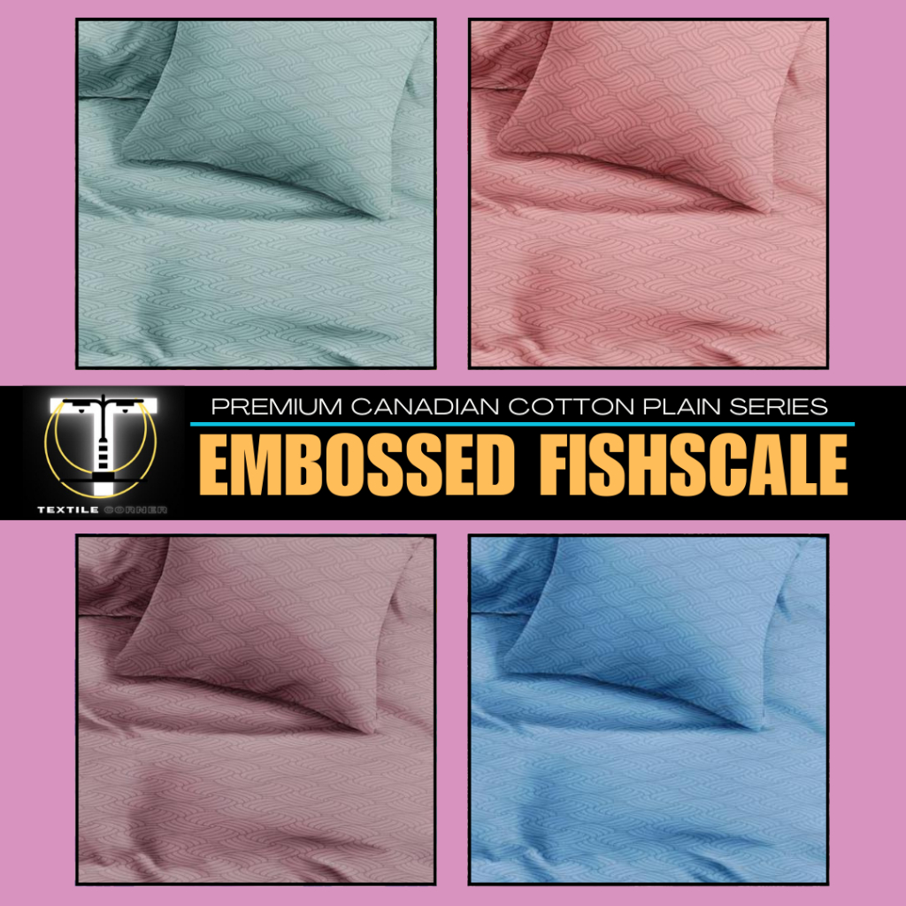 TEXTILE CORNER PH PREMIUM CANADIAN COTTON PER YARD | EMBOSSED FISHSCALE (1-20) | Shopee Philippines