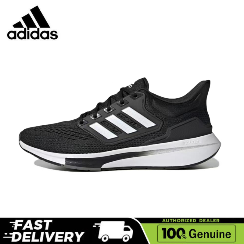 【100%Genuine 】Adidas EQ21 Running Run Shoes Men Black GY2190 | Shopee ...
