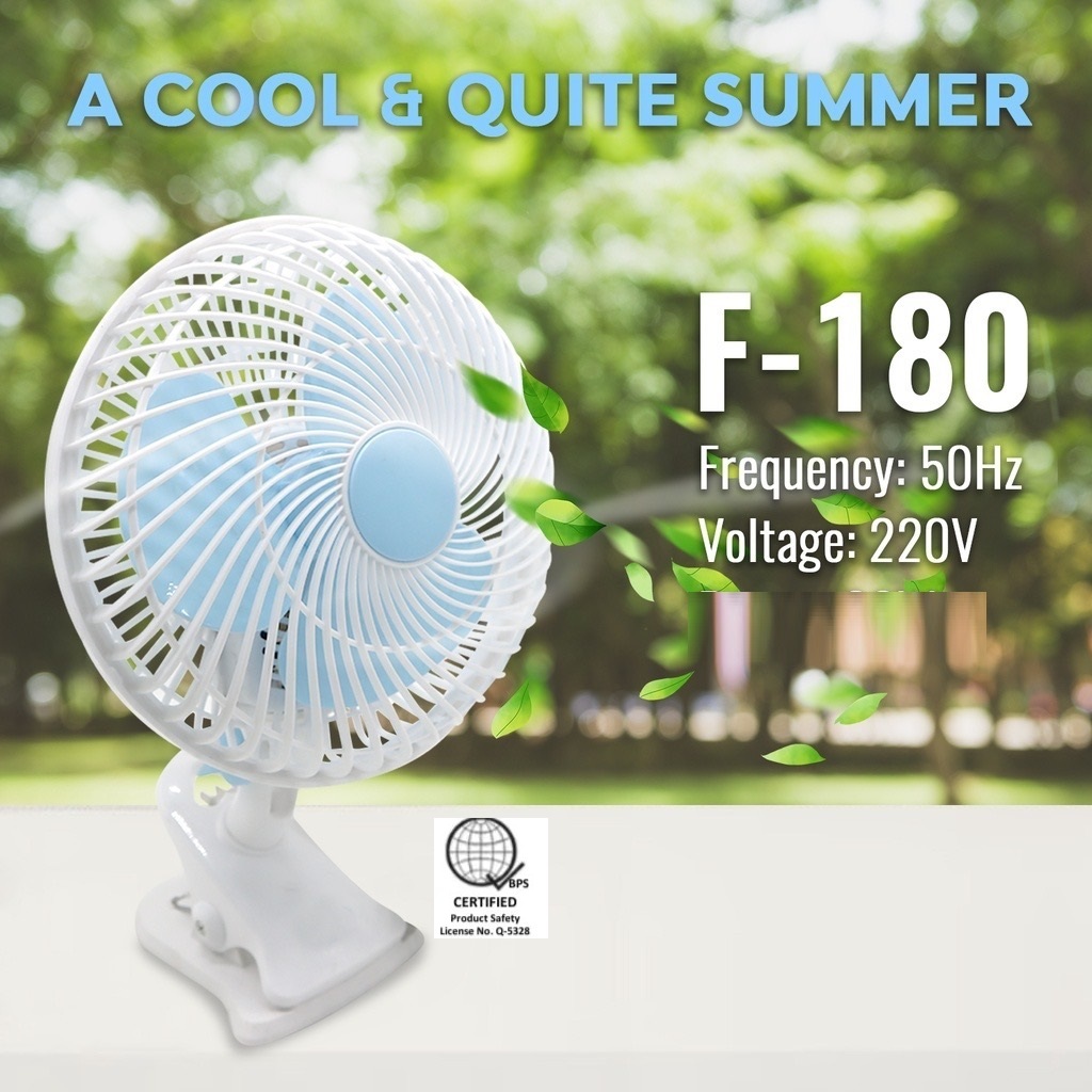 cod 20W Clip Fan With Stand Electric Fan Two-Speed Wind Desk Fan Clip ...