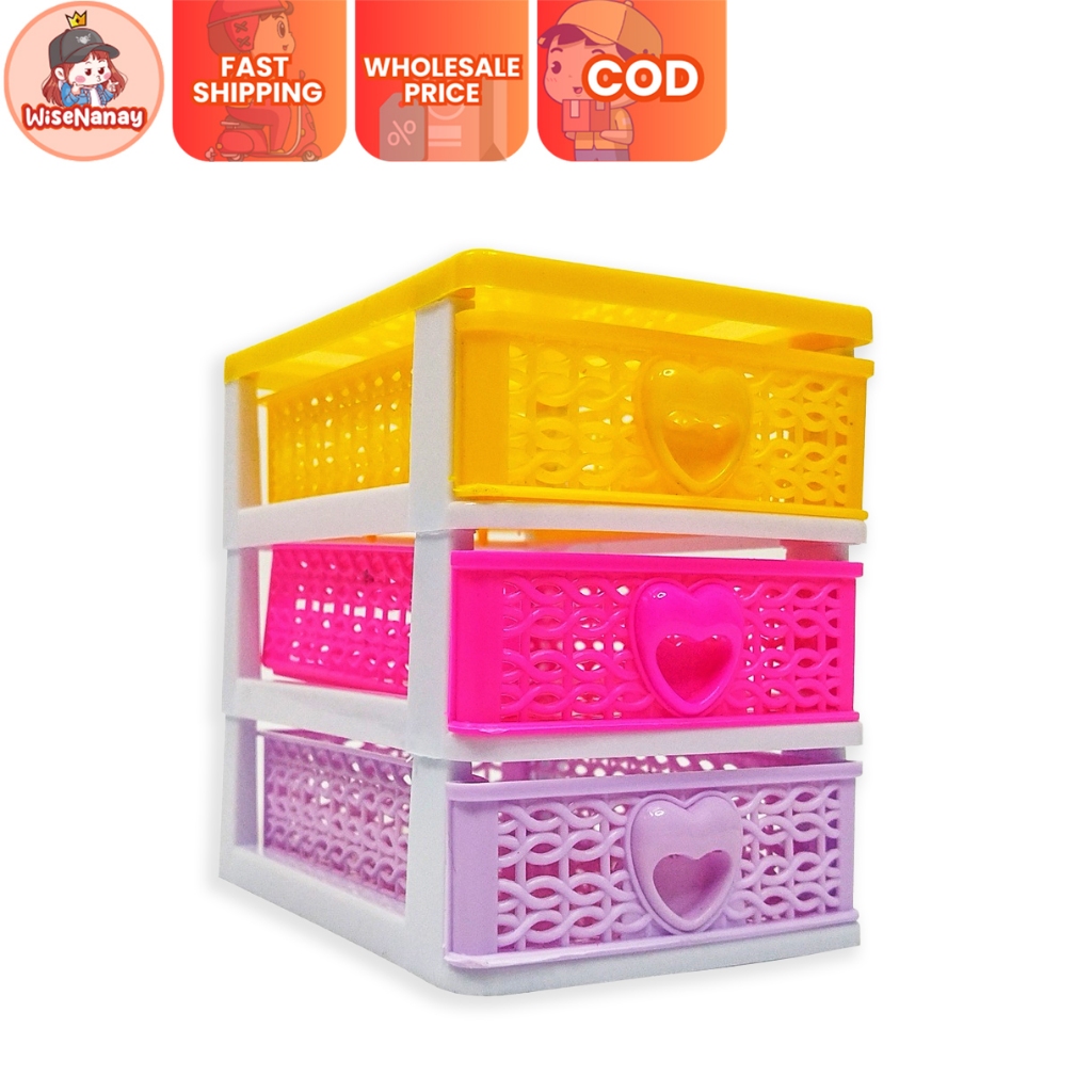 WiseNanay Small Storage Drawer #7168 - Plastic Drawer Cabinets | Shopee ...