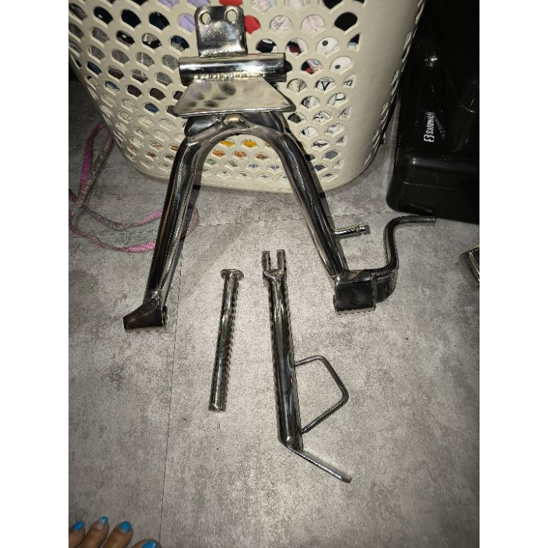 sniper150 centerstand and sidestand ehe stainles | Shopee Philippines