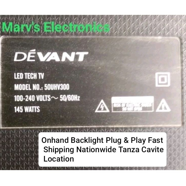 Backlight Set 50inch Devant 50uhv300 Brandnew Originally Fit | Shopee ...