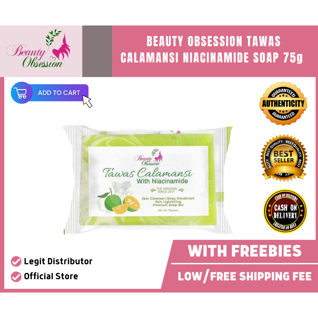BEAUTY OBSESSION TAWAS CALAMANSI NIACINAMIDE SOAP 75g | Shopee Philippines